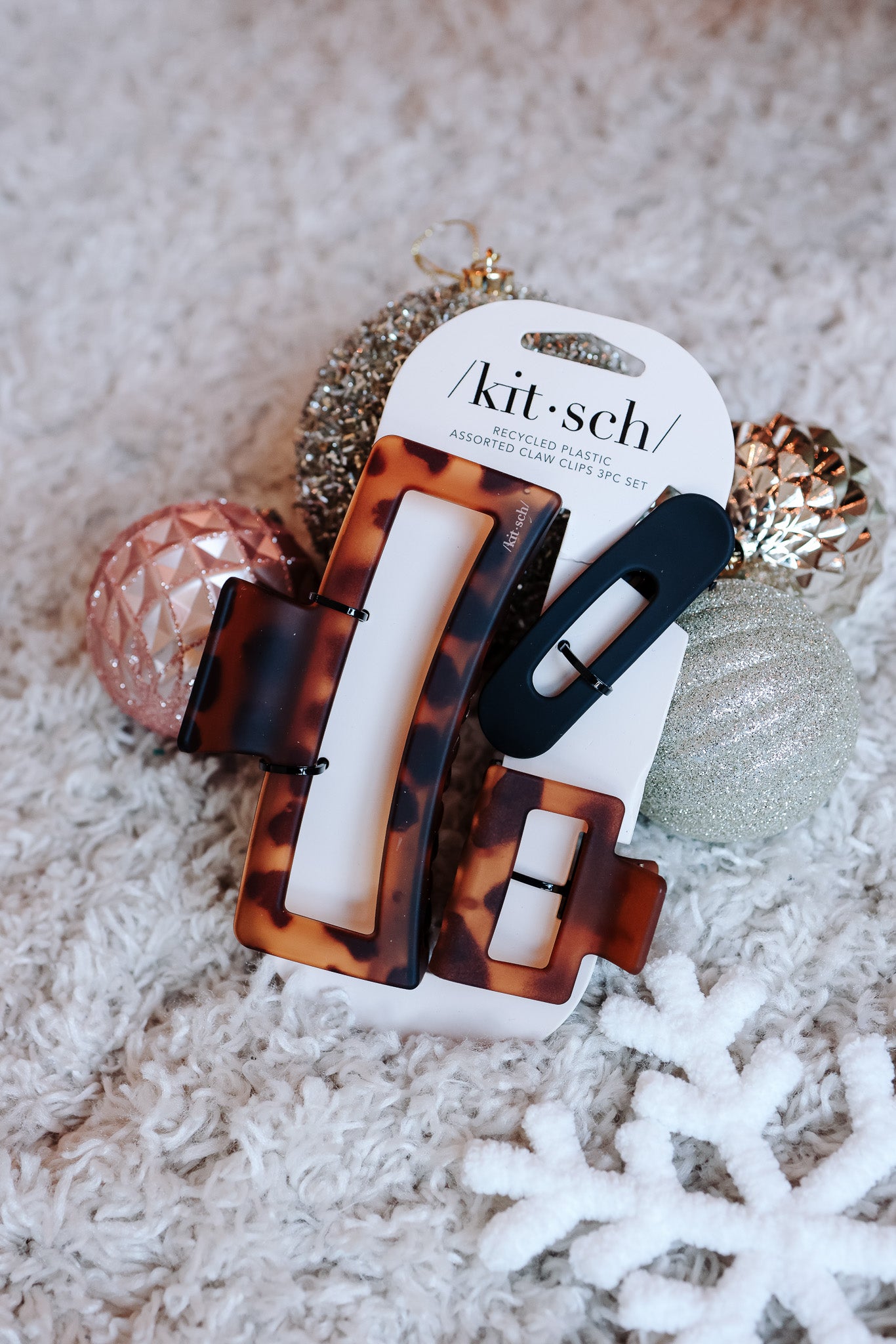 Recycled Plastic Assorted Claw Clips- Rectangle Open Shape – Aiden & Oak